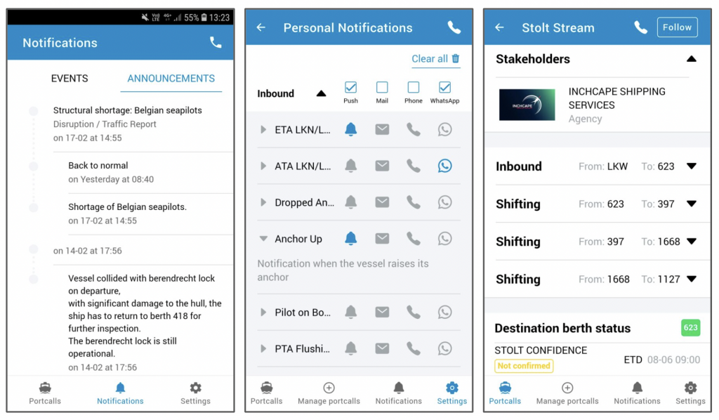 Royal Dirkzwager | Portcall Mobile – Port of Antwerp Brugge
