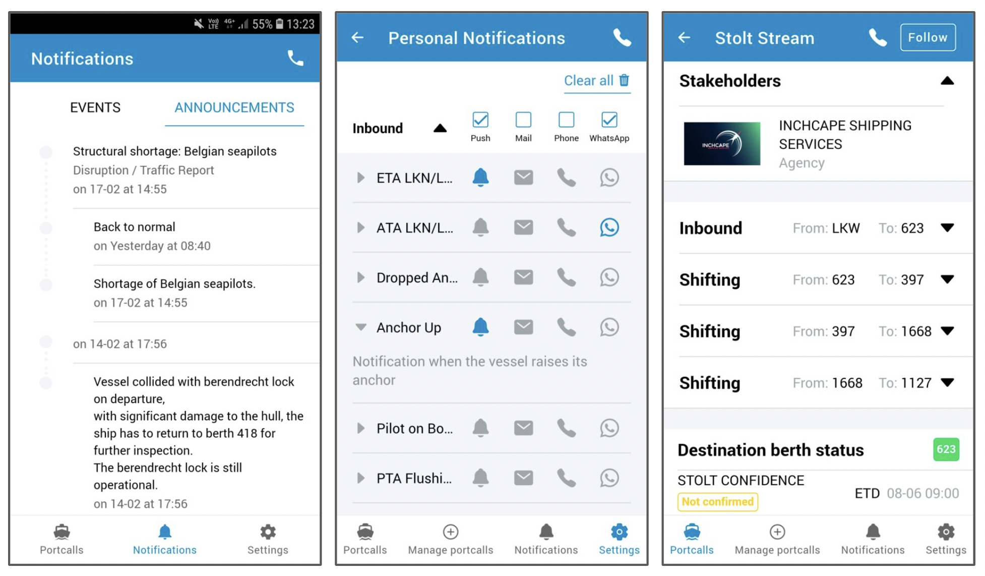 Royal Dirkzwager | Portcall Mobile – Port of Antwerp Brugge
